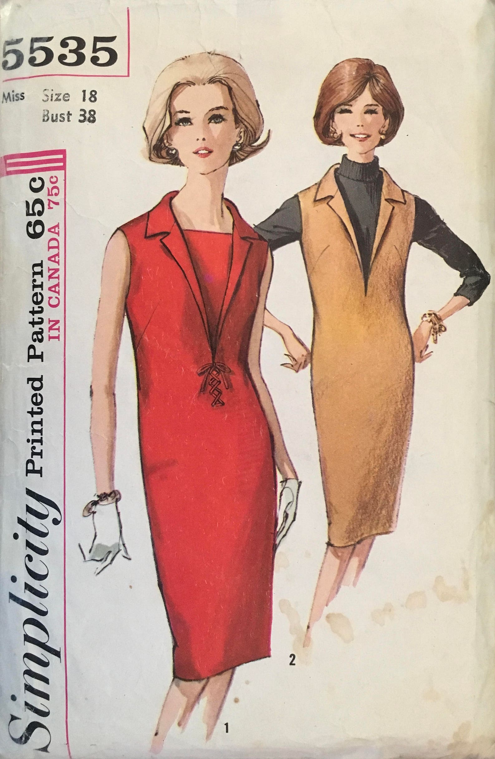 Simplicity 5535 Sewing Pattern vintage CUT - Etsy