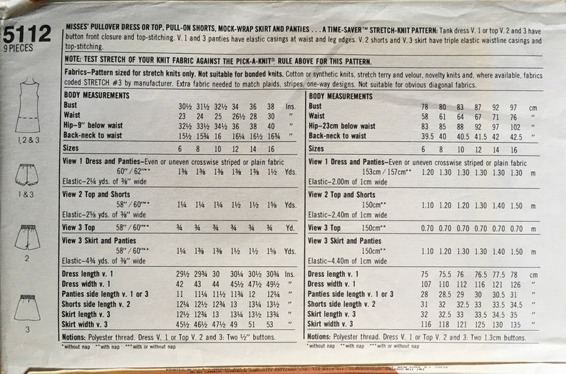Simplicity 5112 Sewing Pattern vintage UNCUT - Etsy