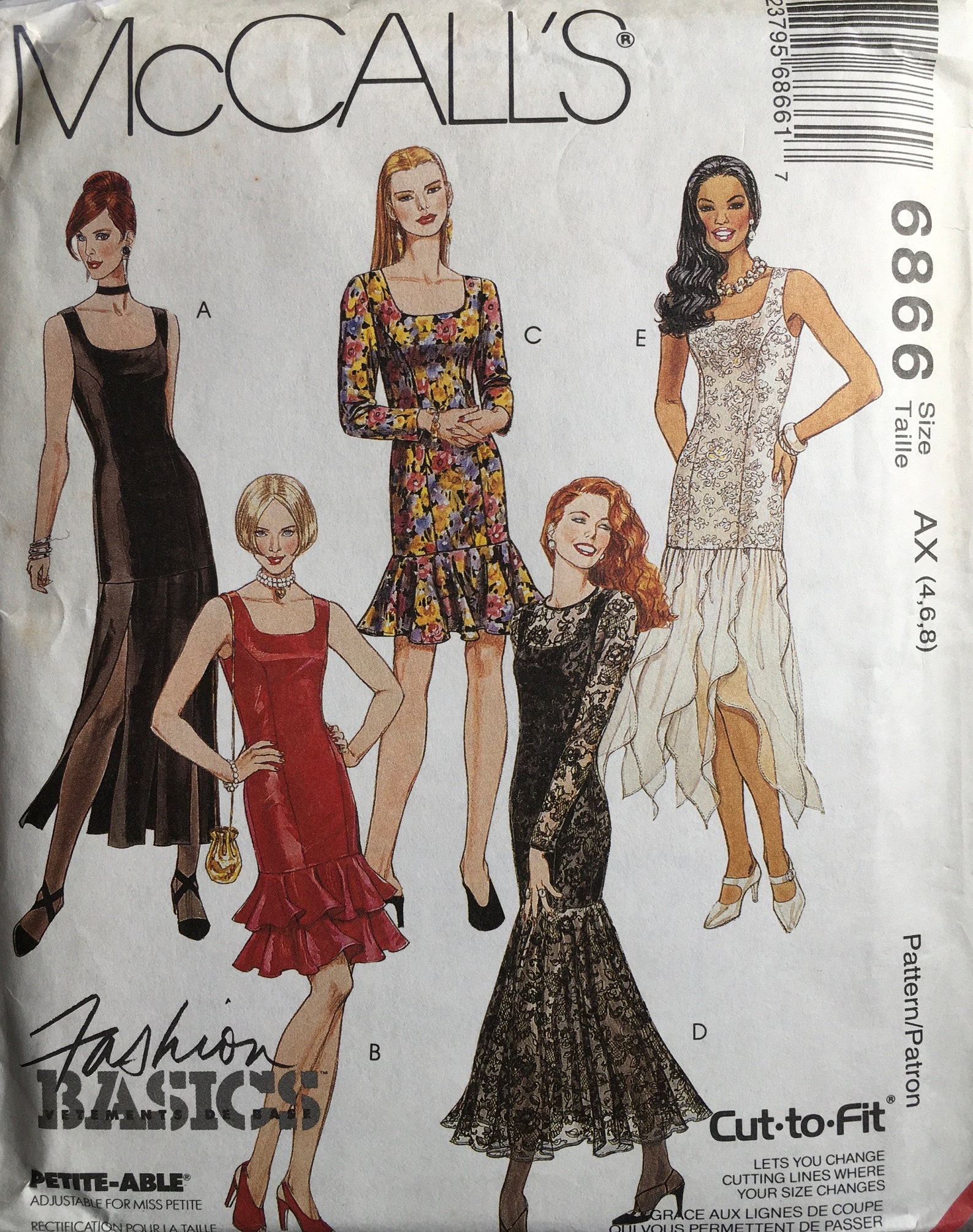 Mccall's 6866 Sewing Pattern vintage UNCUT - Etsy