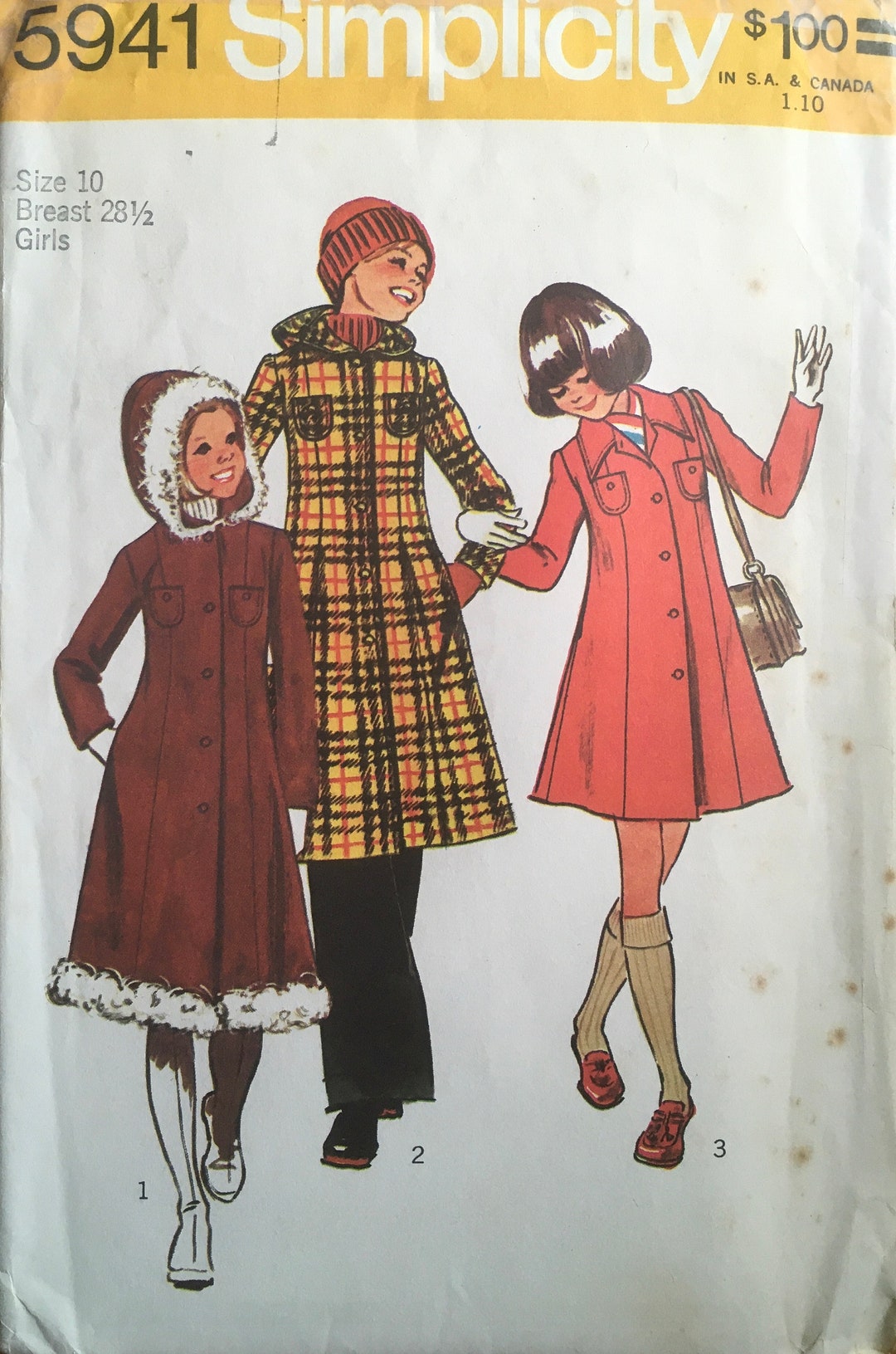 Simplicity 5941 Sewing Pattern vintage UNCUT - Etsy