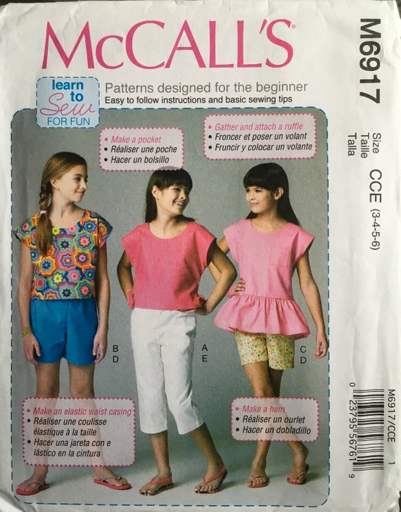 Mccall's 6917 Sewing Pattern UNCUT | Etsy
