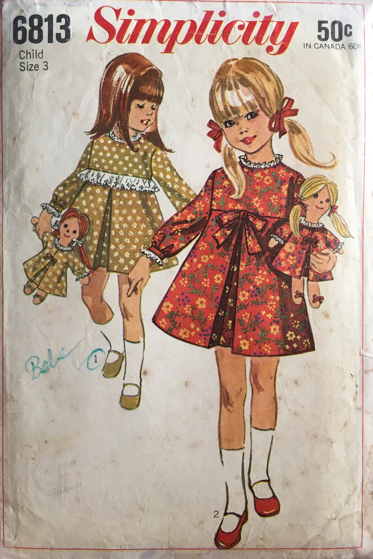 Simplicity 6813 Sewing Pattern vintage CUT - Etsy