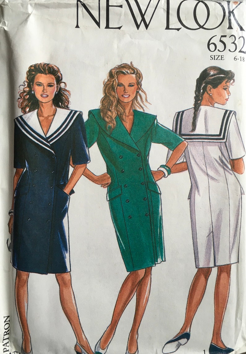 New Look 6532 Sewing Pattern vintage CUT - Etsy