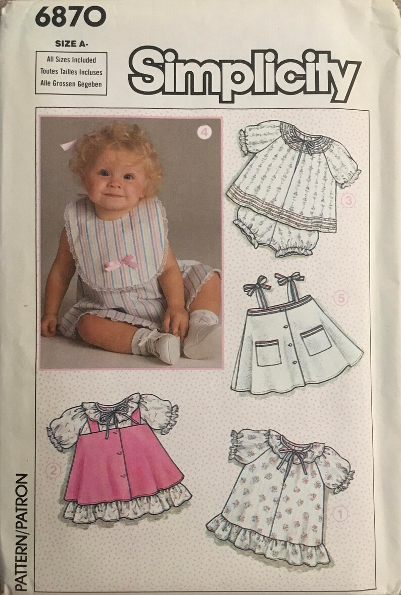 Simplicity 6870 Sewing Pattern vintage UNCUT | Etsy