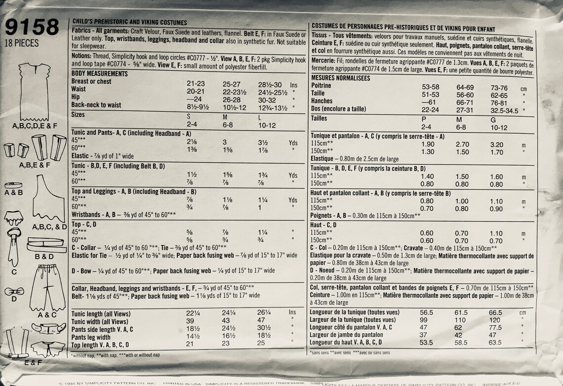 Simplicity 9157/9158 Sewing Pattern vintage UNCUT | Etsy
