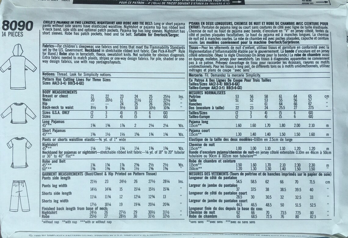Simplicity 8090 Sewing Pattern vintage UNCUT | Etsy