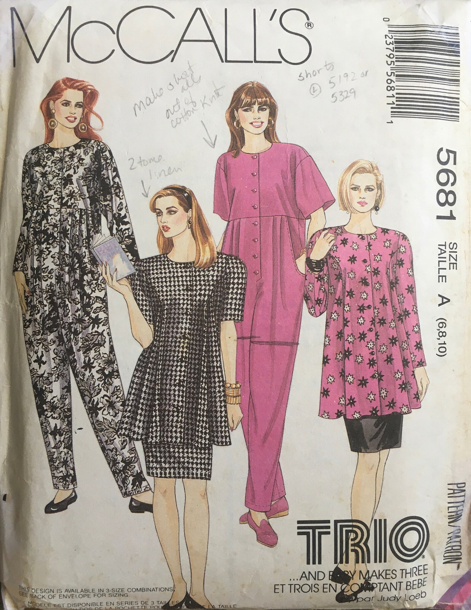 Mccall's 5681 Sewing Pattern vintage UNCUT/CUT - Etsy
