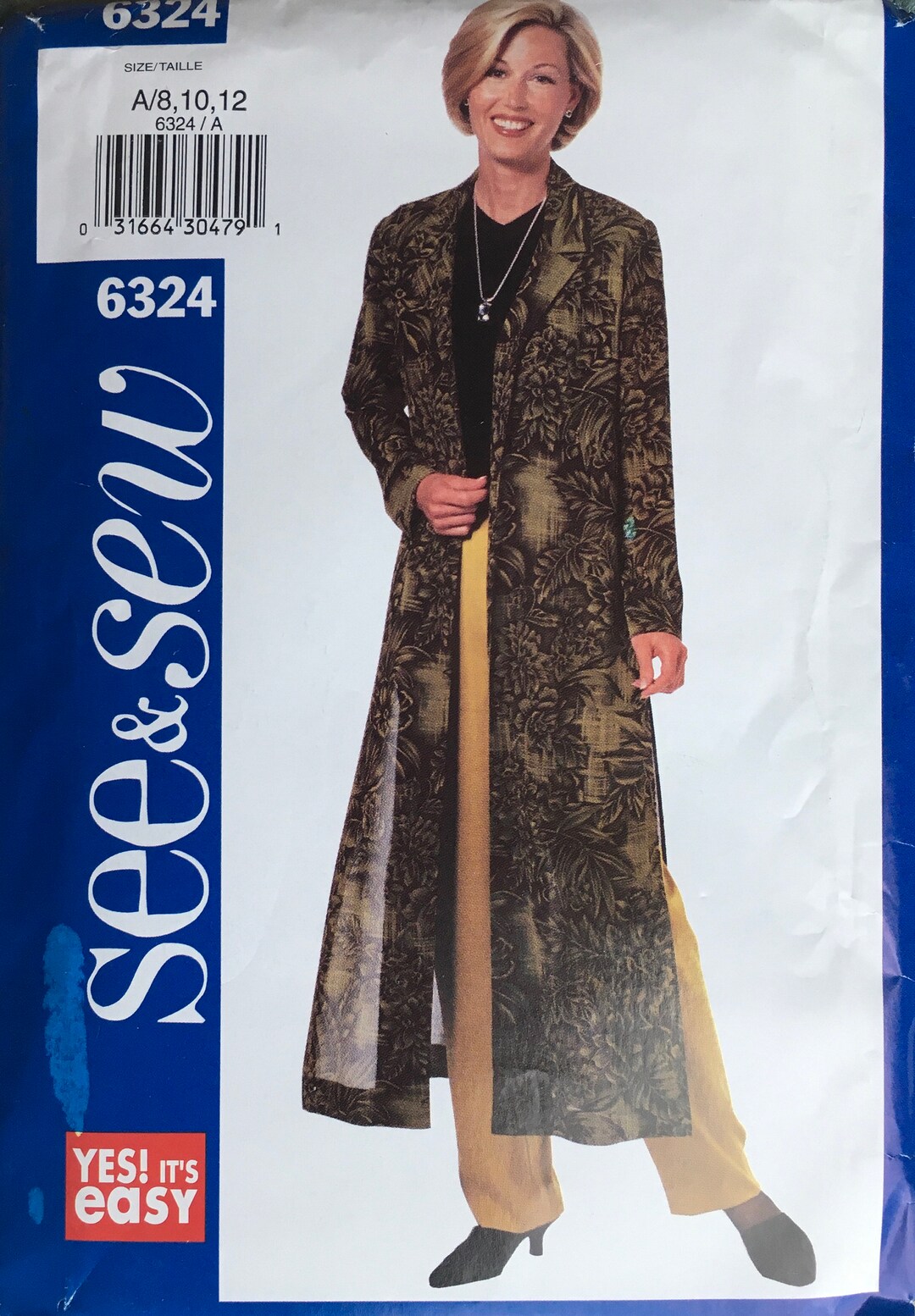 See & Sew 6324 Sewing Pattern vintage UNCUT - Etsy