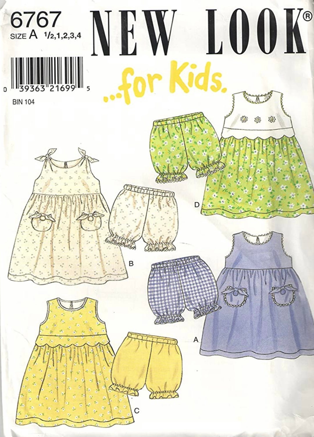 New Look 6767 Sewing Pattern vintage CUT - Etsy