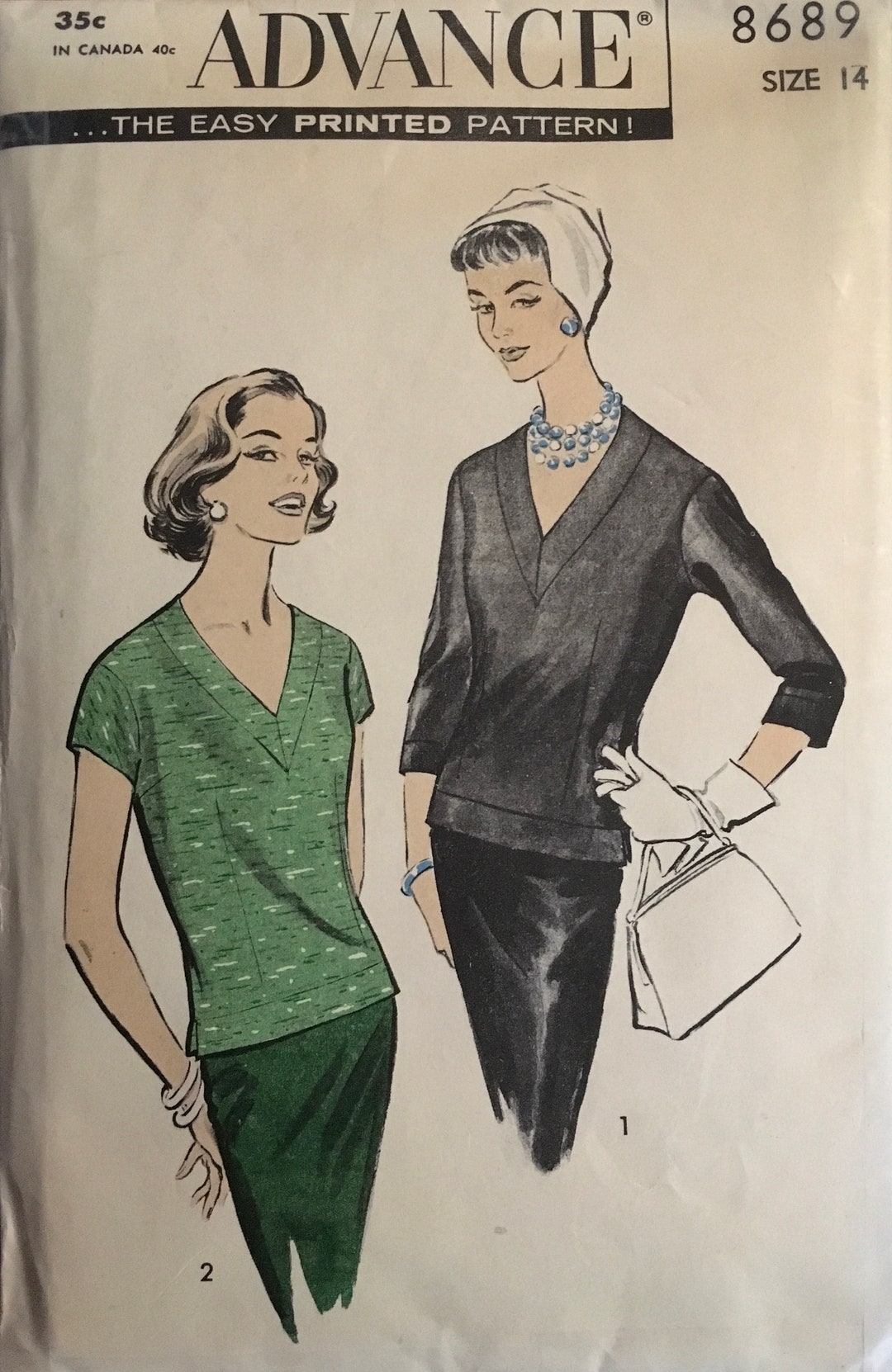 Advance 8689 Sewing Pattern vintage CUT - Etsy