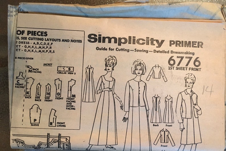 Simplicity 6776 Sewing Pattern vintage UNCUT | Etsy