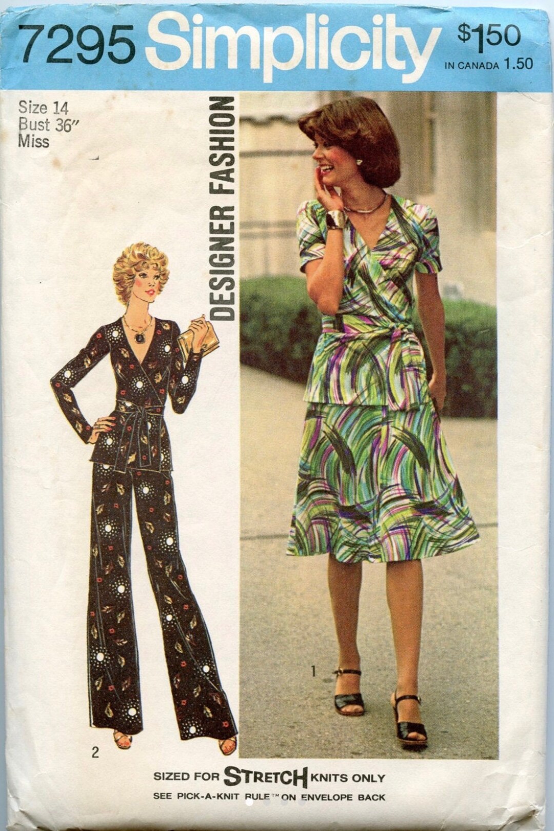 Simplicity 7295 Sewing Pattern vintage UNCUT - Etsy