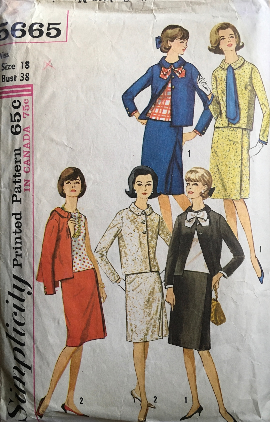 Simplicity 5665 Sewing Pattern vintage CUT - Etsy