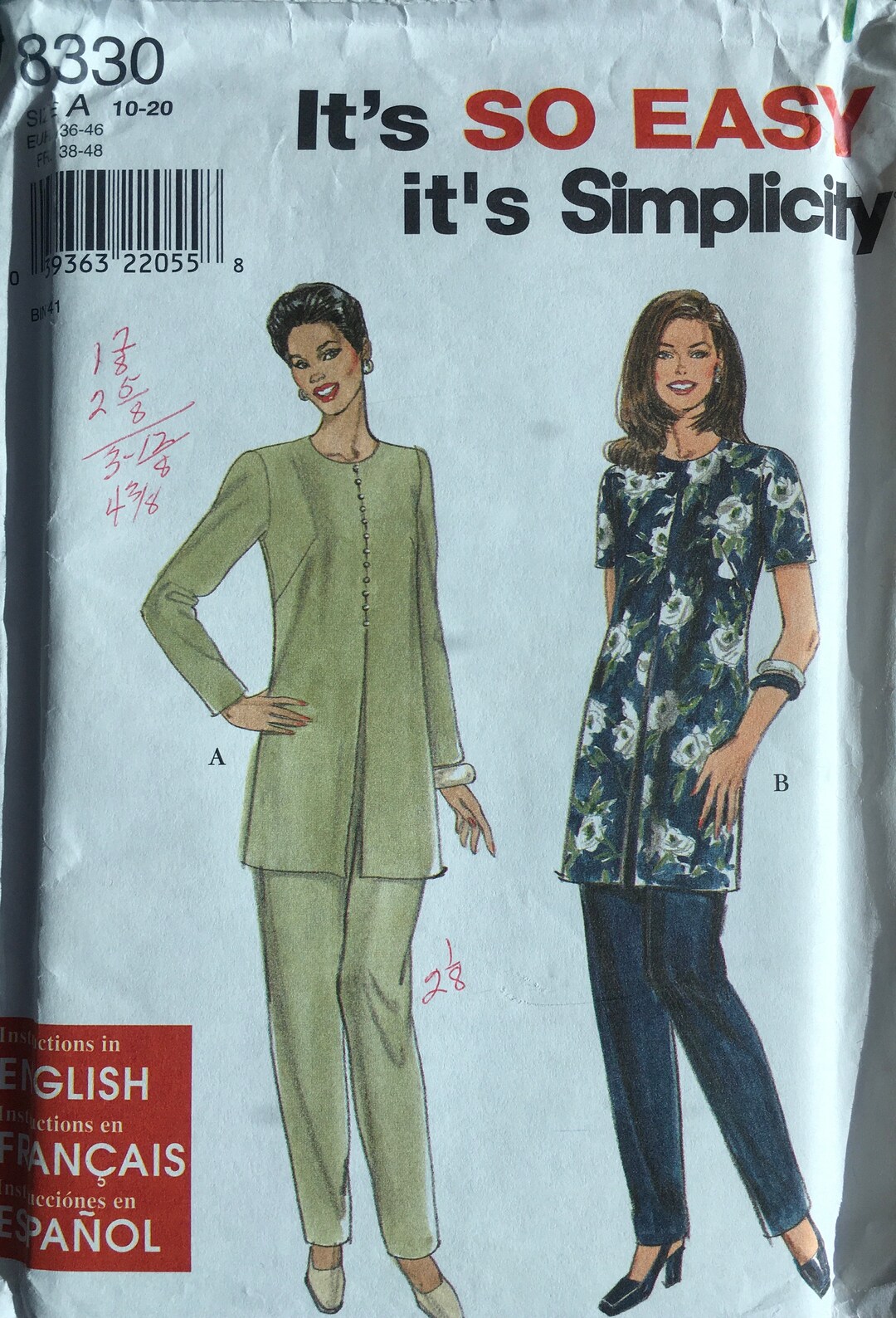Simplicity 8330 Sewing Pattern vintage UNCUT - Etsy