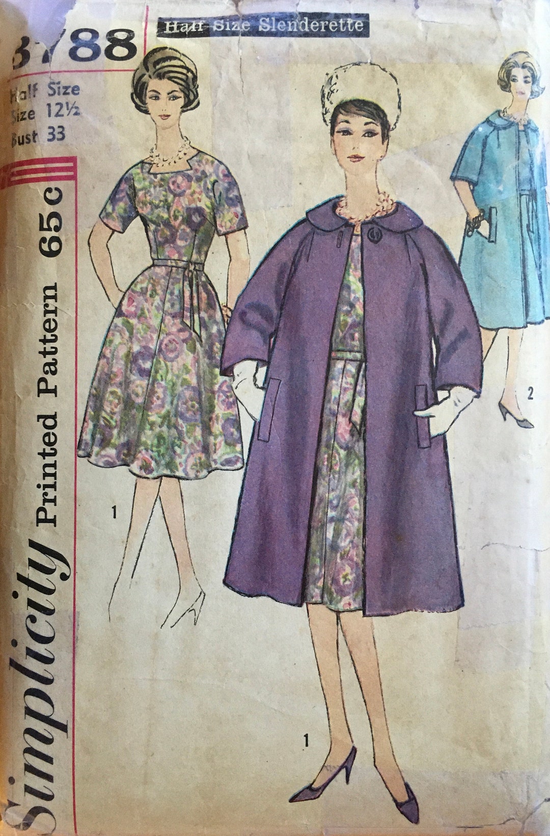 Simplicity 3788 Sewing Pattern vintage CUT - Etsy