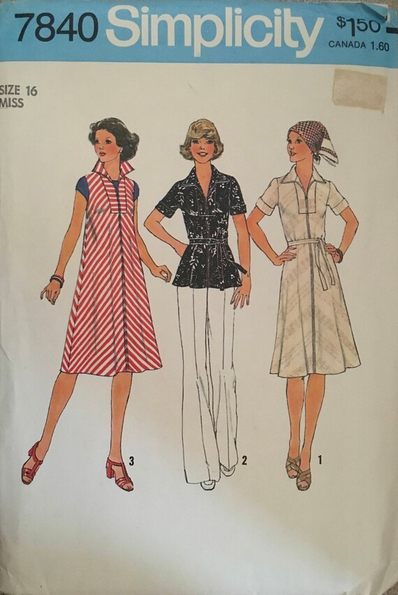 Simplicity 7840 Sewing Pattern vintage UNCUT | Etsy