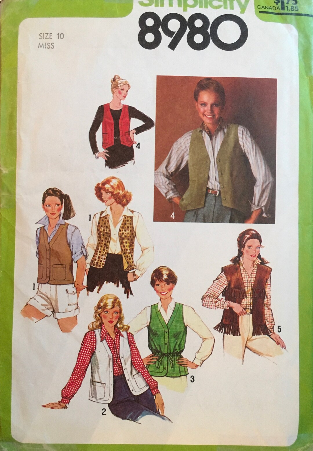 Simplicity 8980 Sewing Pattern vintage CUT - Etsy