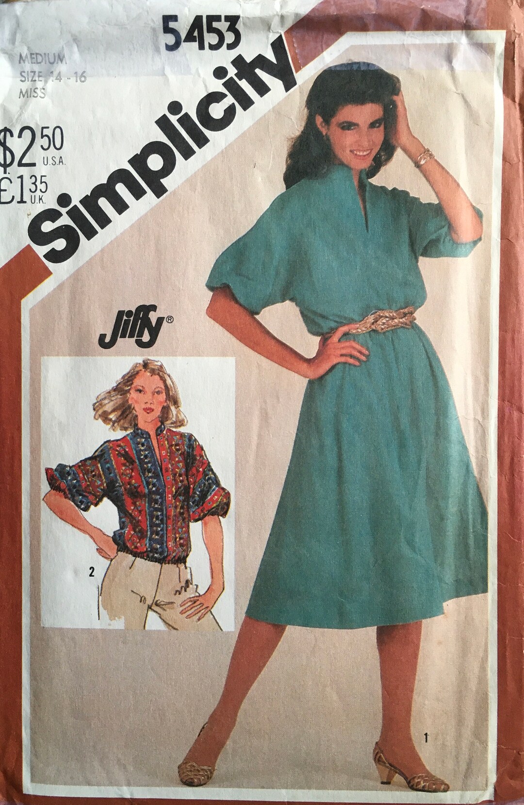 Simplicity 5453 Sewing Pattern vintage CUT - Etsy