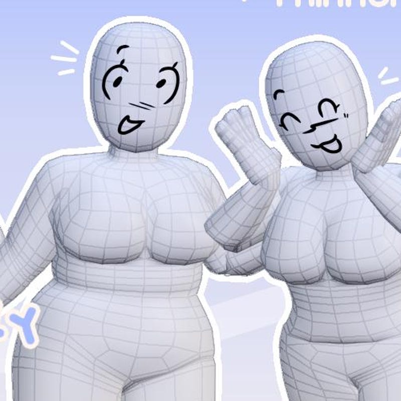 Vrchat Avatar Base Models - Etsy
