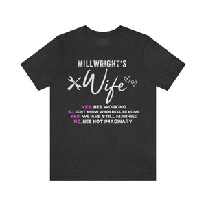 Millwrights WIFE Tshirt|funny Millwright Shirt|millwright's Partner ...