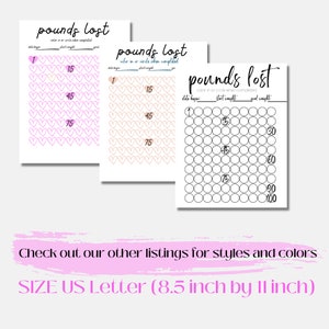 Optavia Program Tracker,pounds Lost Tracker Health Daily Planner ...