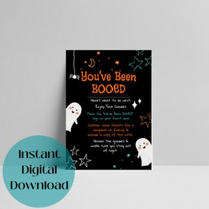 You've Been Booed Printable|boo BASKET Gift|halloween Gift|booed Kit ...