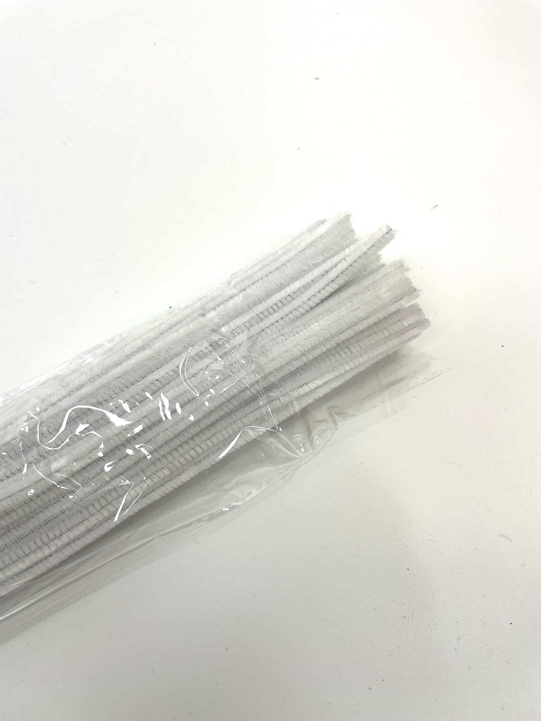 20" X 6mm White Chenille Stems Xlong 20 Inch Pipe Cleaners for Wreath ...