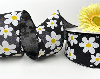 Ribbon Daisy Flower - Etsy