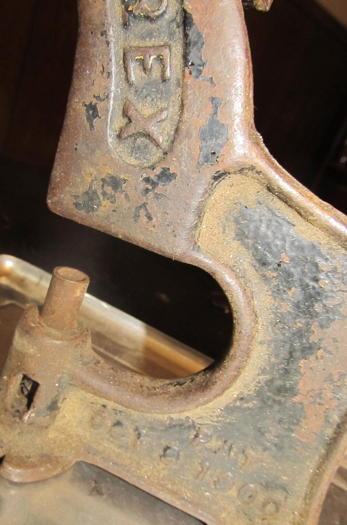 Antique Rex 27 rivet press cast iron dated 1900 industrial | Etsy