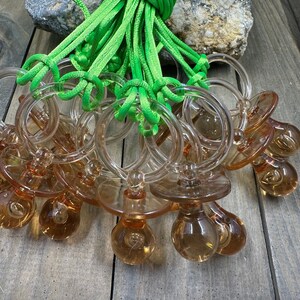 Baby Shower Pacifiers Party Favor Decorations 12pc Light Brown Pacifier ...