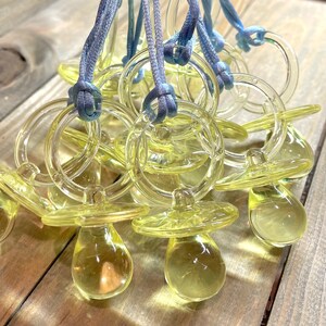 Baby Shower Yellow Pacifiers With Blue String Party Favors for Game ...