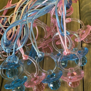 12 Pcs Baby Shower Pacifiers With String Baby Shower Craft - Etsy