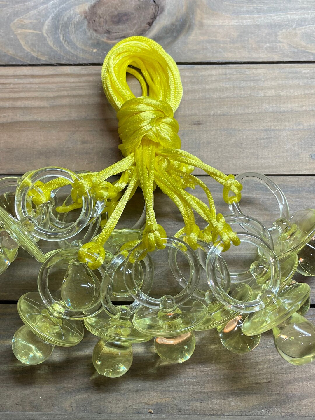 Baby Shower Pacifiers Party Favor Decorations 12 Pcs Yellow Pacifiers ...