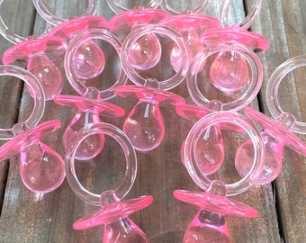 Baby Shower Yellow Pacifiers With Blue String Party Favors for Game ...