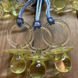 Baby Shower Yellow Pacifiers With Blue String Party Favors for Game ...