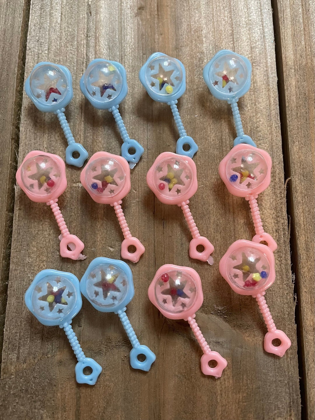 Baby Shower Decorations Small Rattles Party Favors 12 Pcs - Baby Shower ...