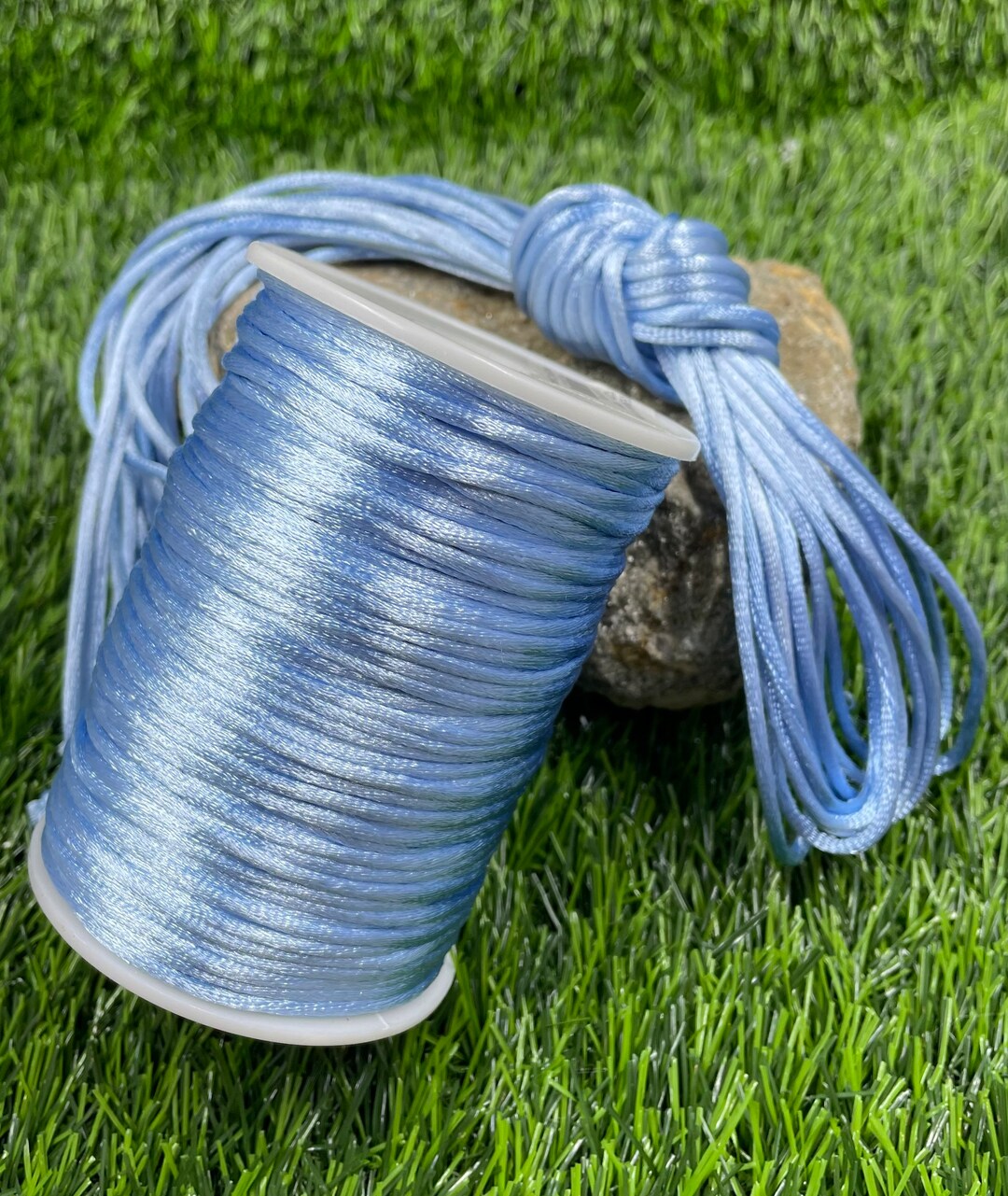 Blue Rattail Cord Craft Supply String Baby Shower Pacifier Necklaces ...