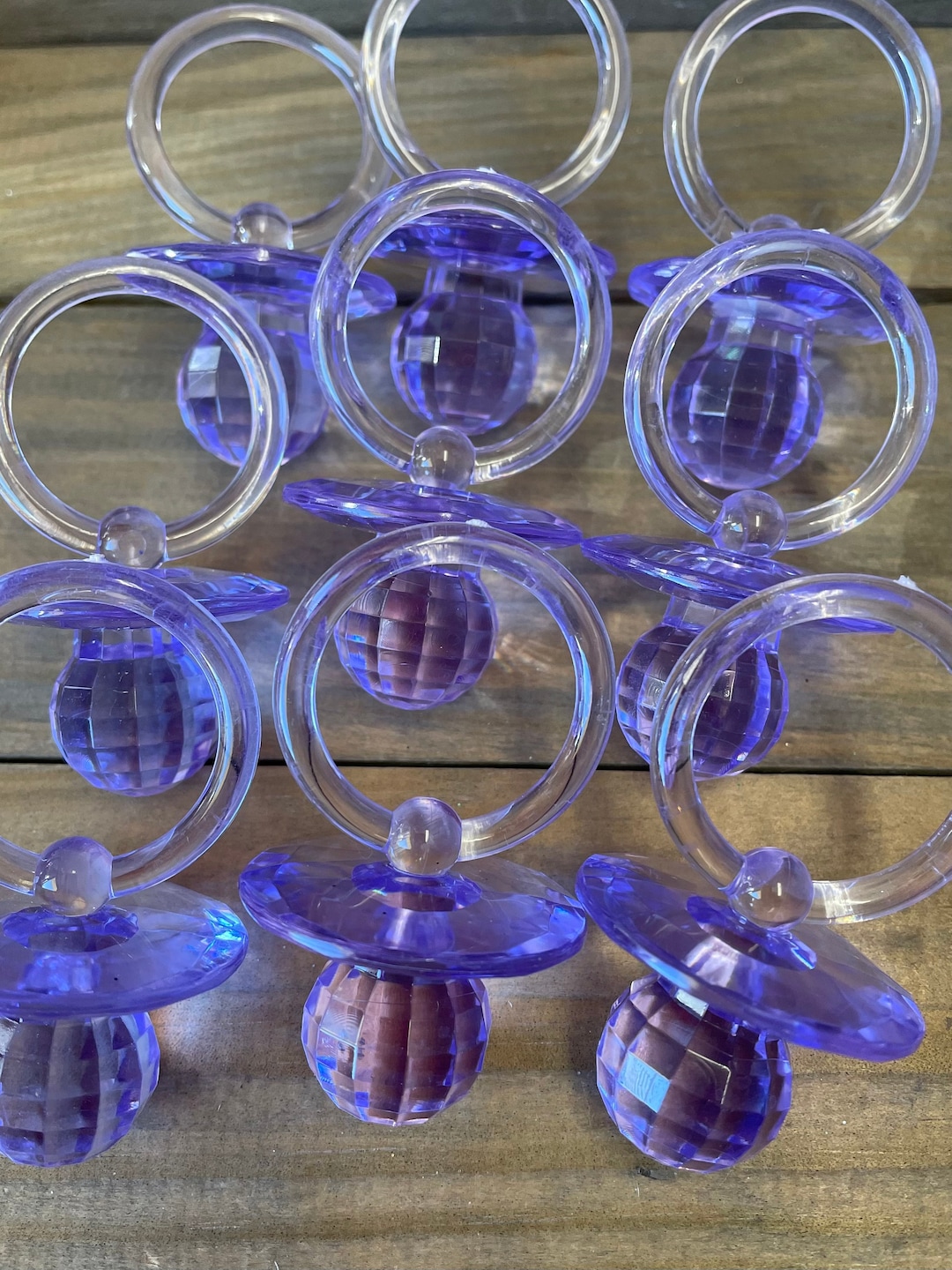 Baby Shower Purple Pacifiers Party Favor Decorations for Game Baby ...