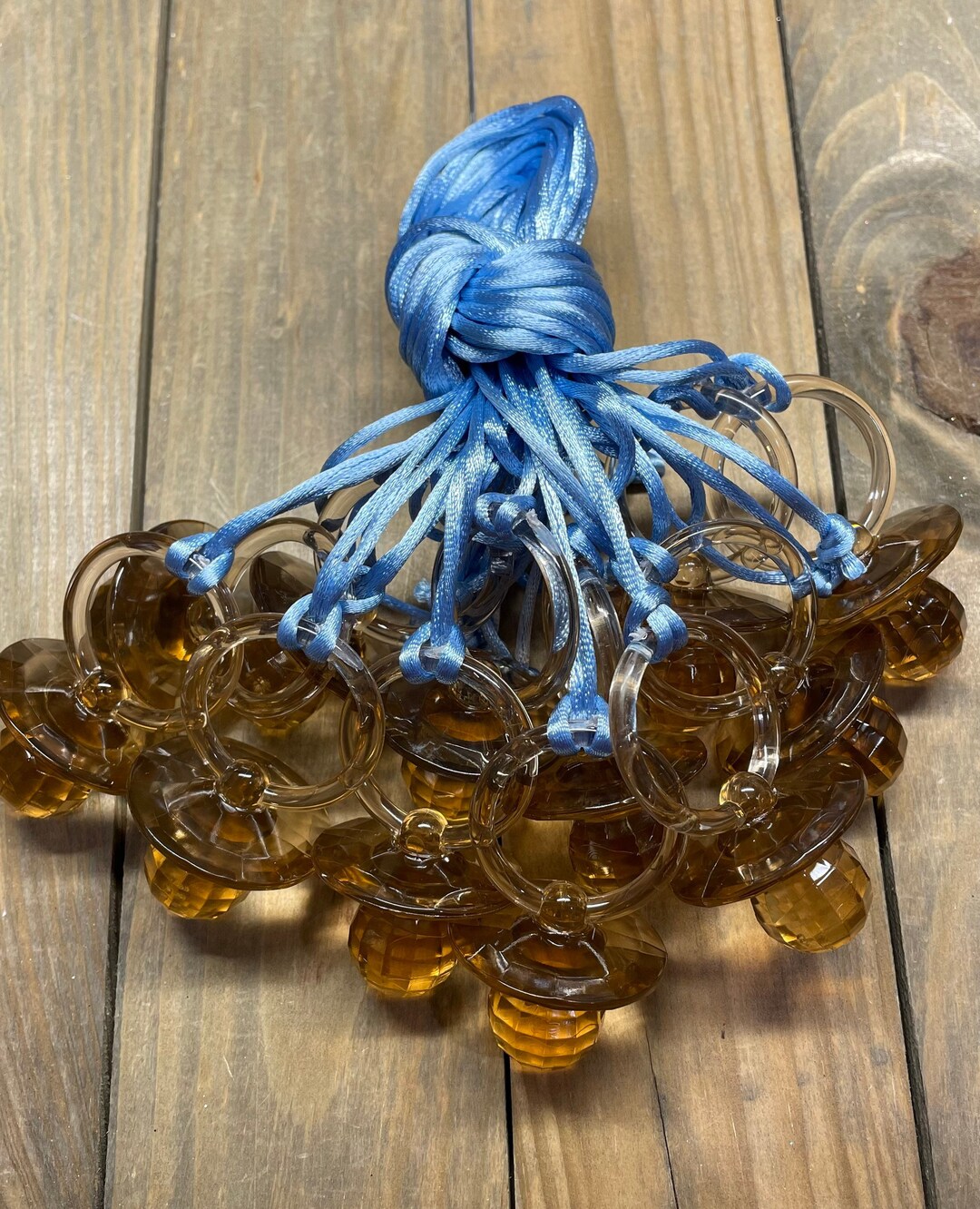 Baby Shower Brown Pacifiers With Blue String Party Favor Decorations ...