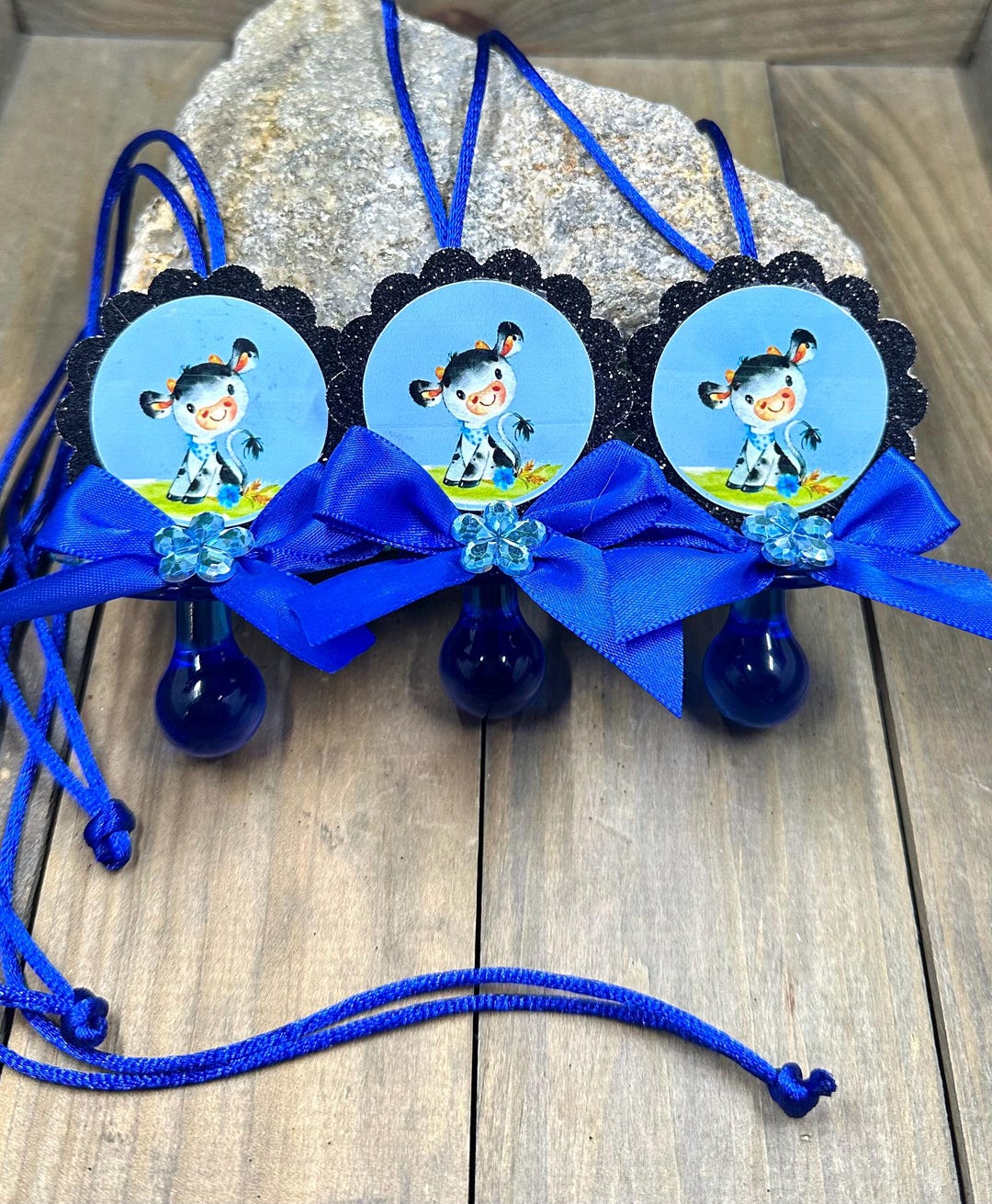 Baby Shower Pacifier Necklaces Party Favor Decorations - 12 Pcs Royal ...