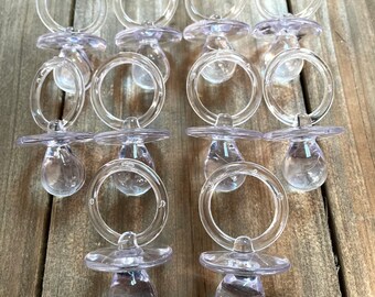 Baby Shower Yellow Pacifiers With Blue String Party Favors for Game ...