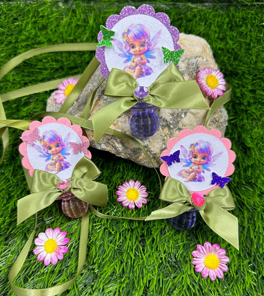 Baby Shower Decorated Pacifiers Party Favor Decorations Fairy Theme ...