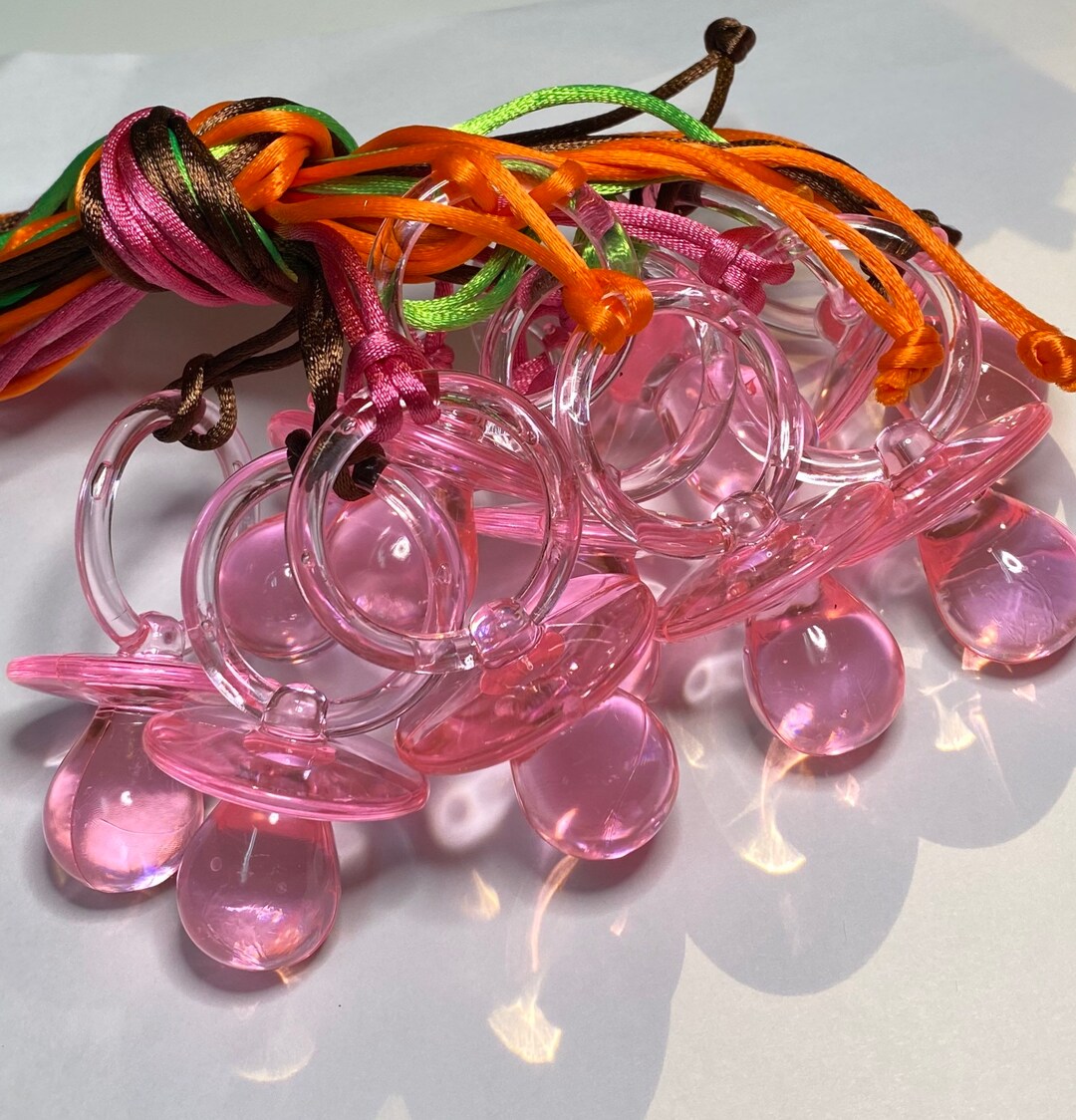 Baby Shower Pacifier Necklaces Party Favor Decorations for Game - 12 ...