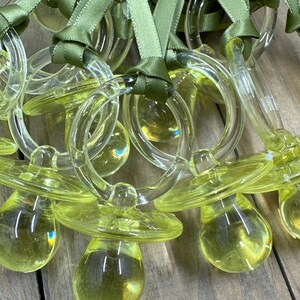 Baby Shower Pacifiers Party Favor Decorations - 12 Pcs Yellow Pacifiers ...