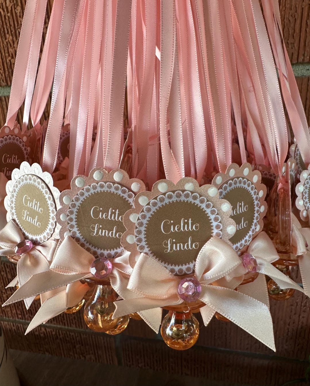 Baby Shower Pacifier Necklaces Party Favor Decorations - 12 Pcs Fiesta ...