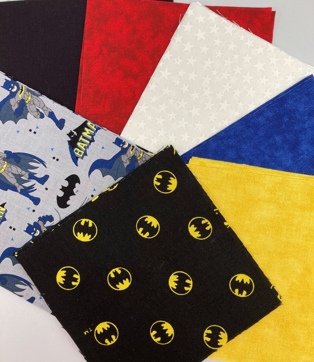 Batman Charm Pack -- Made With DC Comics Licensed Fabric - Etsy