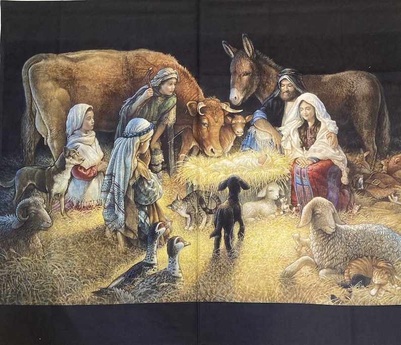 O Holy Night Fabric Quilting Panel - Etsy