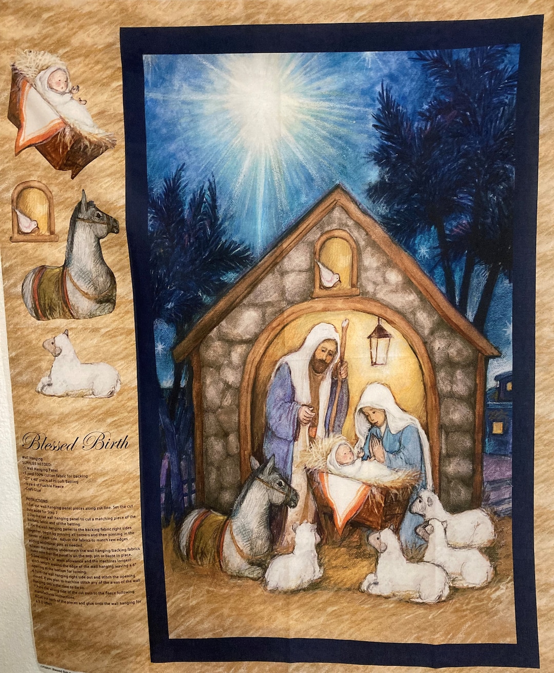The Nativity Quilting Panel - Etsy