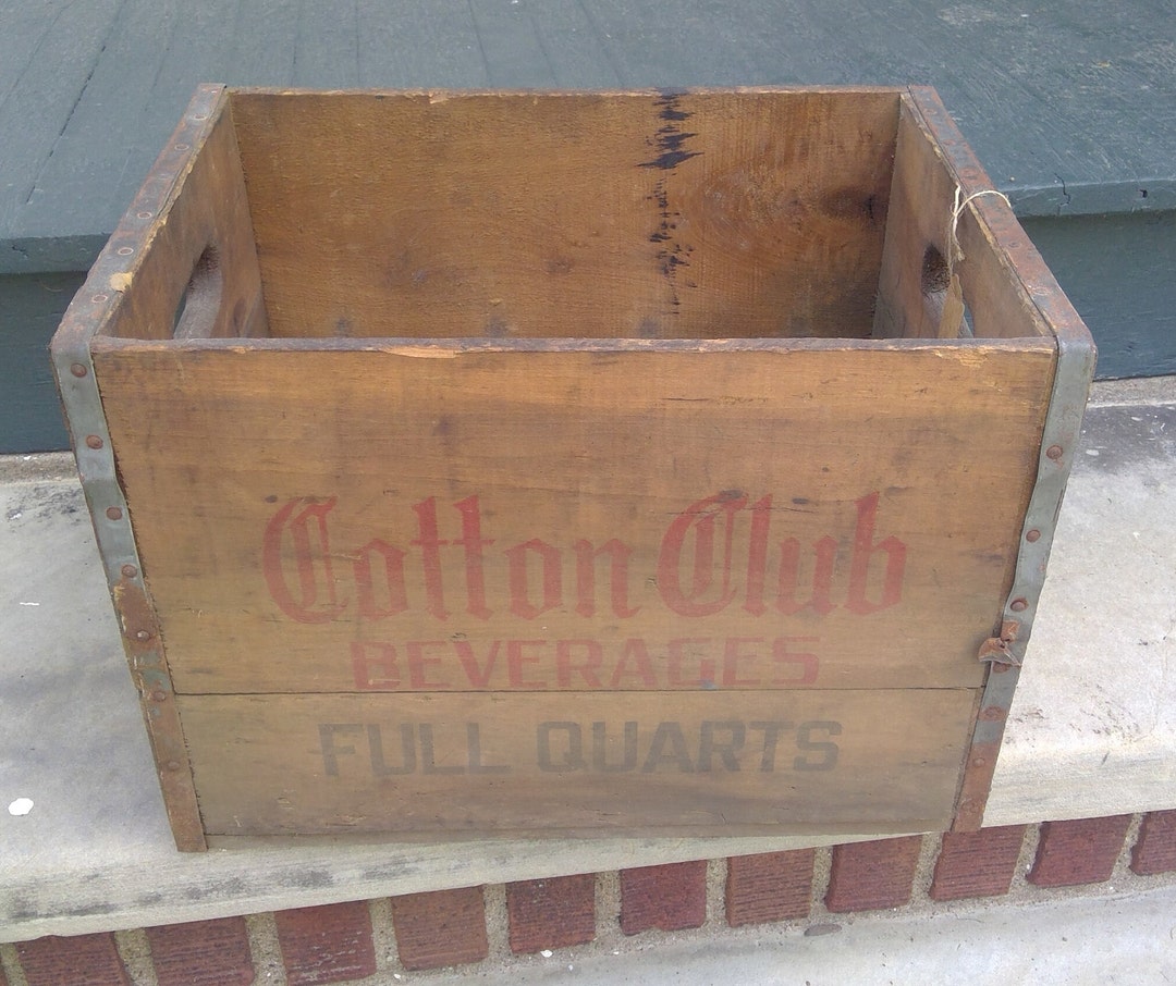 Cotton Club Beverage Crate "full Quarts" - Etsy