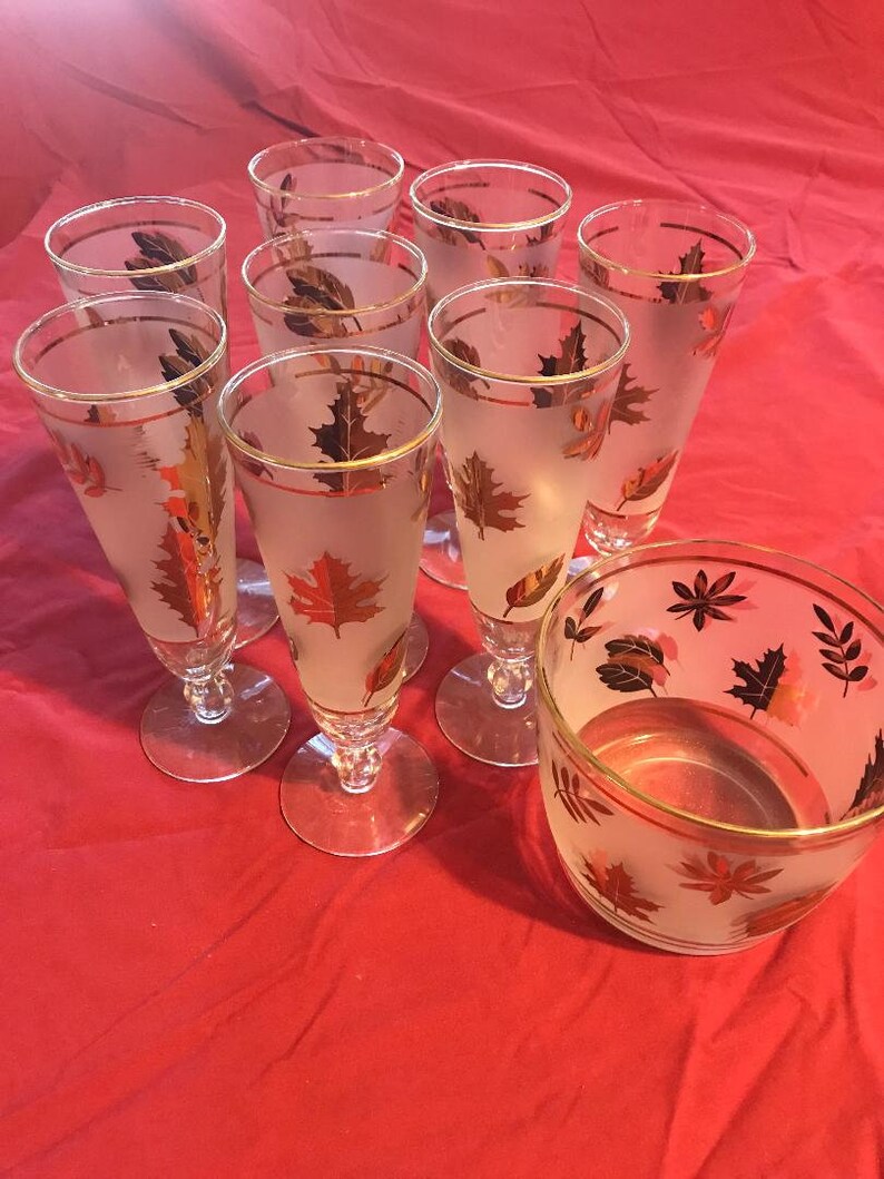 Magnificent Set of Mid-century Libbey Pilsener Beer Glasses - Etsy